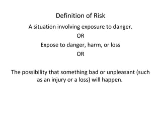 Chapter 1 risk management (3) | PPT
