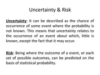 Chapter 1 risk management (3) | PPT