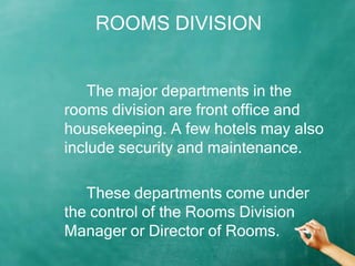 Chapter 1 rooms division edited | PPTX