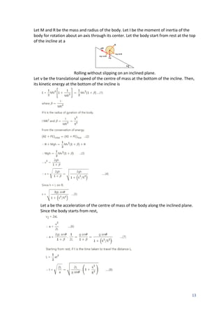 Chapter 1 - rotational dnamics excercises solution | PDF | Physics ...