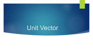 Scalars and Vectors | PPTX
