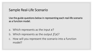Lesson 1: Functions as Models | PPTX