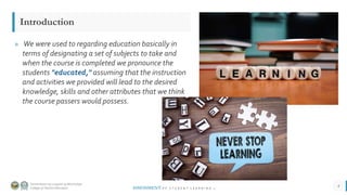 Chapter 1 - Shift of Educational Focus From Content to Learning ...