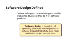 Chapter 1 - Software Design - Introduction.pptx