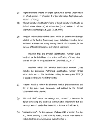 Indian Companies Act 2013 - Chapter 1: Specification of definitions ...