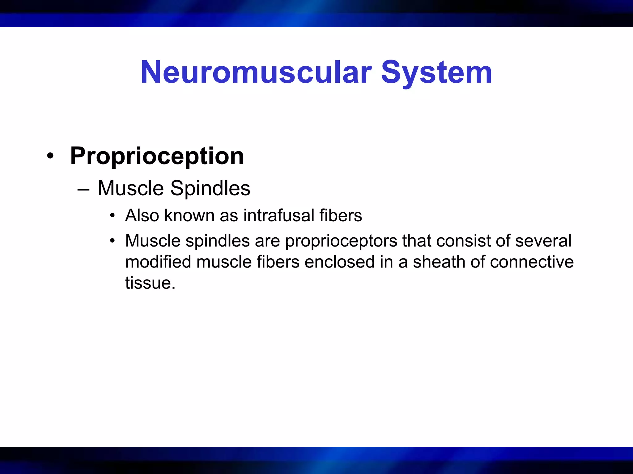 Chapter 1 structure and function of the muscular, neuromuscular ...