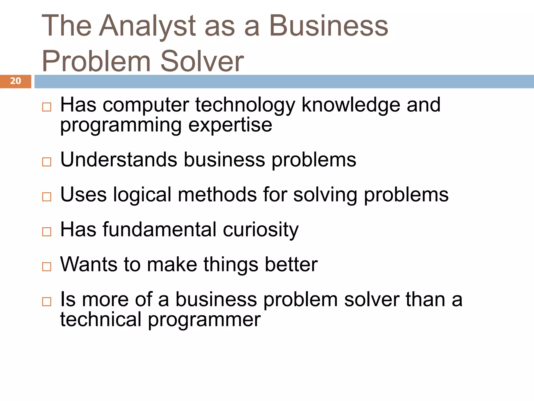 Chapter 1 System Analyst Ppt