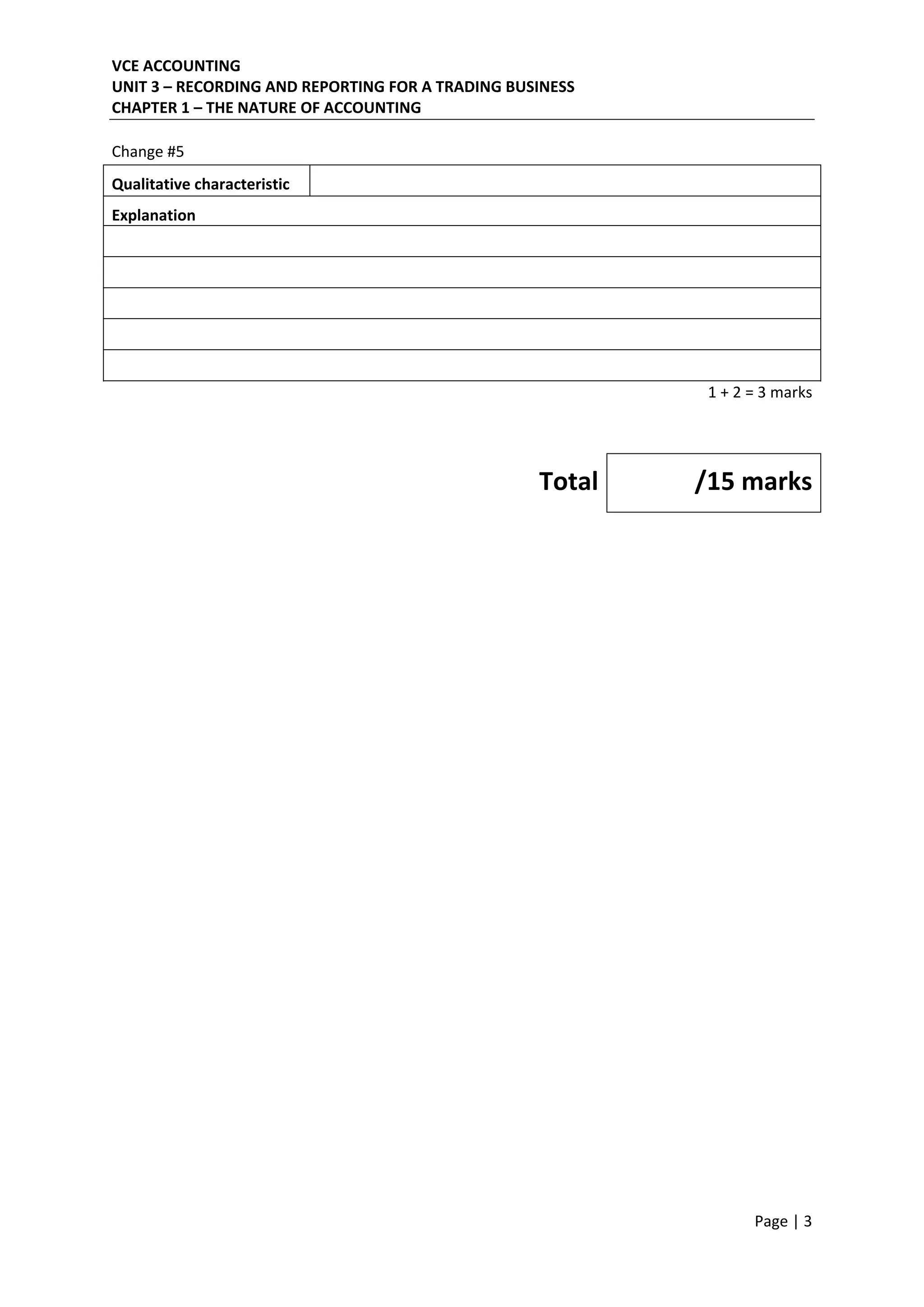 Chapter 1 - Accounting Theory Task A Solutions | PDF | Business ...