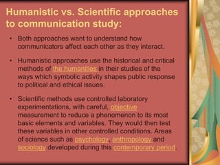 Chapter 1 the communication tradition | PPTX