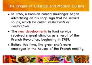 Chapter 1 - The Foodservice Industry | PDF