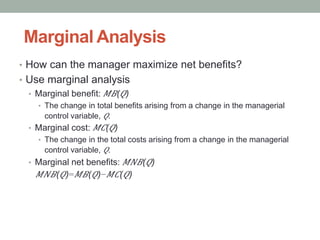 Chapter 1 the fundamentals of managerial economics | PPTX