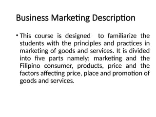 Chapter 1 The Marketing System an Introduction.pptx | Sales | Business