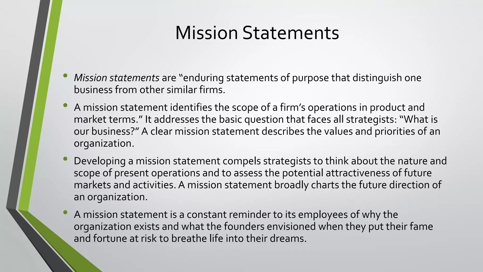 Chapter 1 the nature of strategic management | PDF