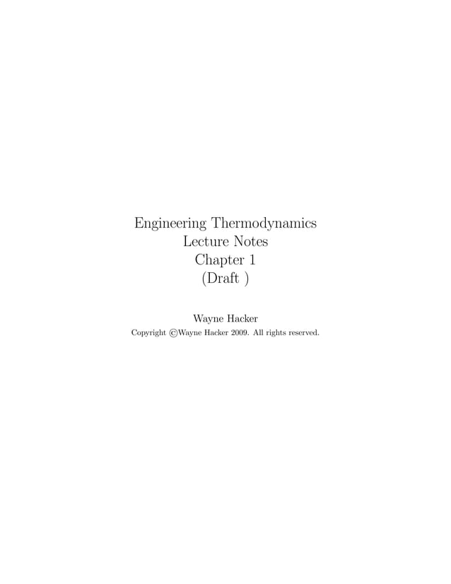 Chapter1 thermodynamics | PDF