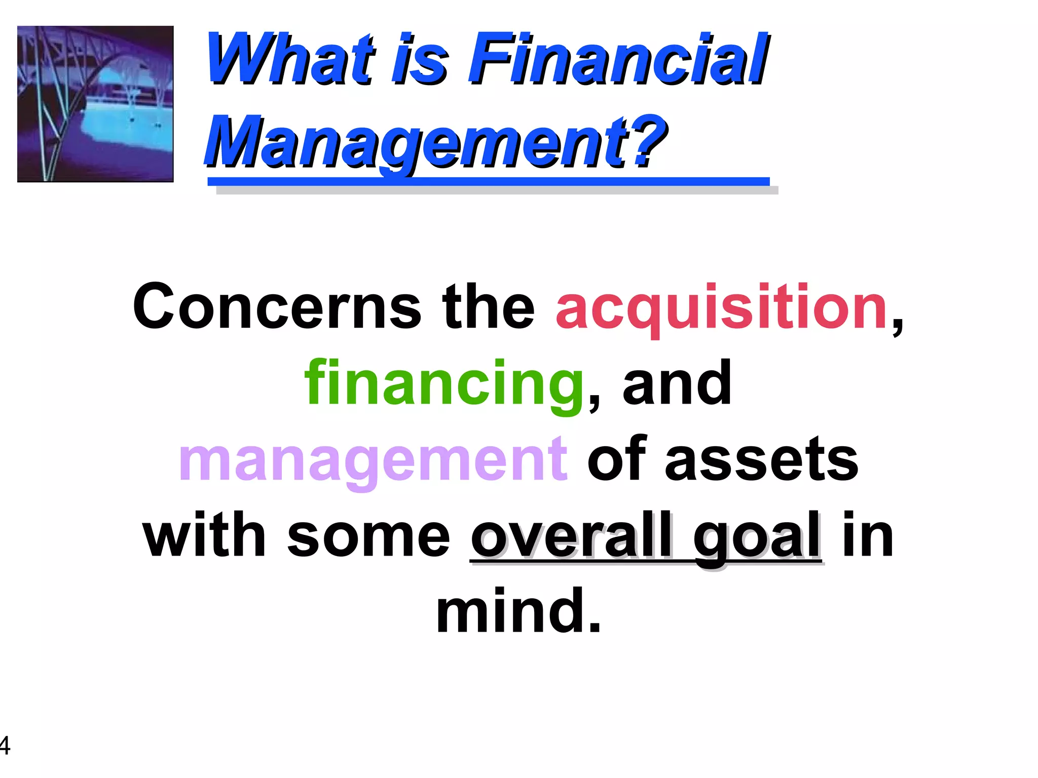 Chapter 1 - the role of financial management | PPT