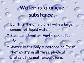 Chapter 1 The Water Planet | PPT