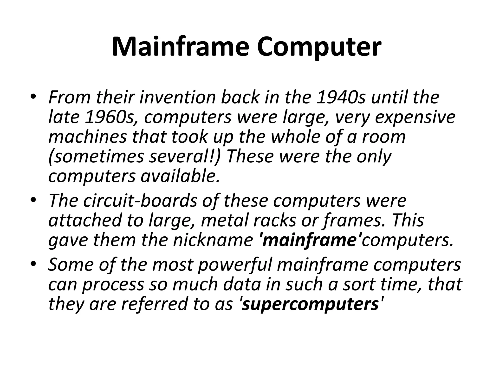 Chapter 1 Types and components of a computer system | PPTX