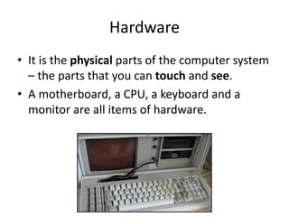 Chapter 1 Types and components of a computer system | PPT