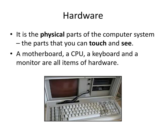 Chapter 1 Types and components of a computer system