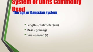 Chapter 1 units,physicalquantities and vectors | PPTX