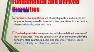 Chapter 1 units,physicalquantities and vectors | PPTX