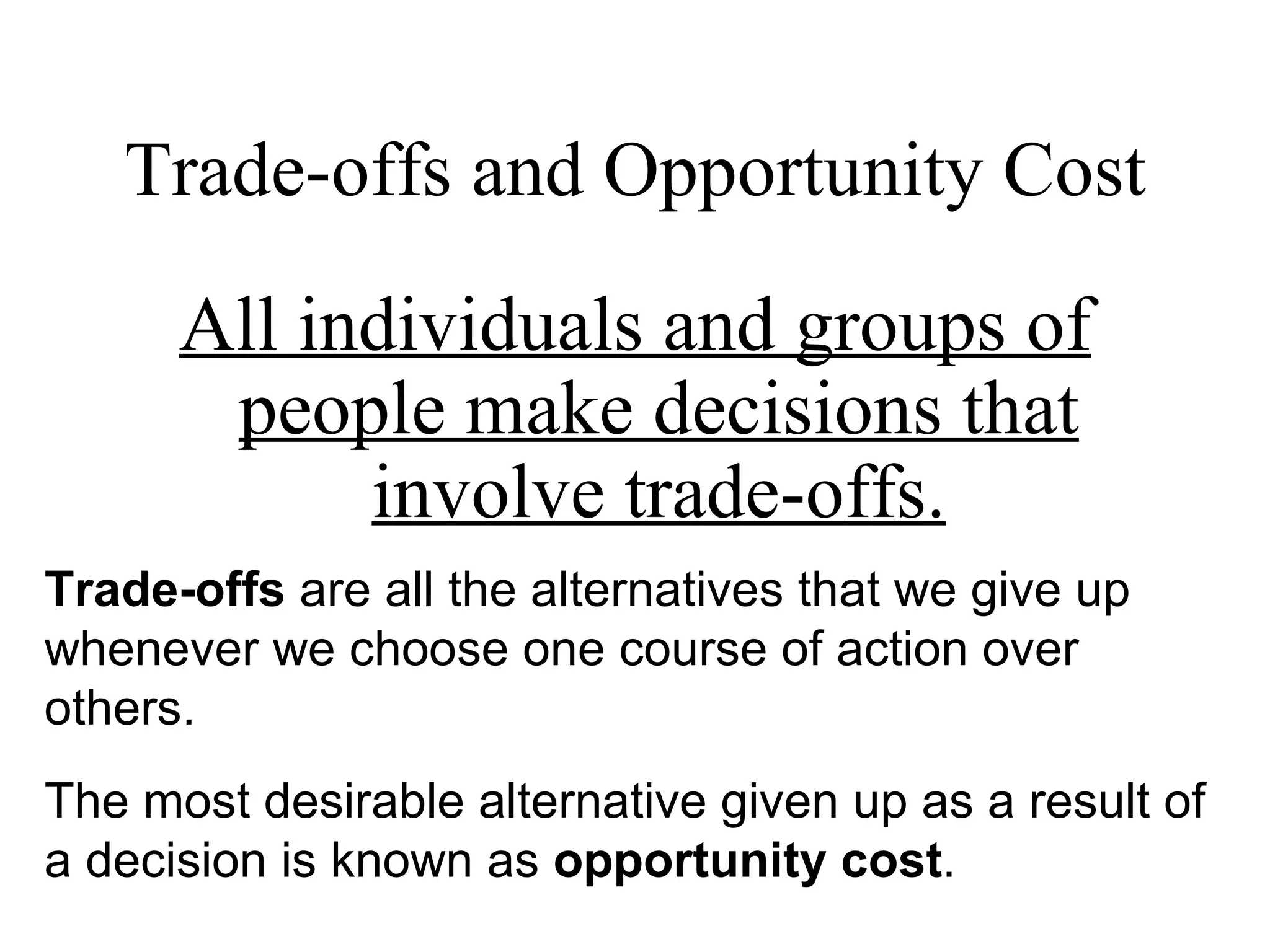 Chapter 1 What Is Economics | PPT