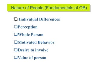 Chapter 1 what is ob | PPT