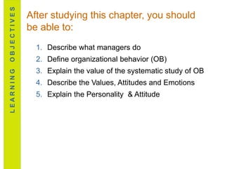 Chapter 1 what is ob | PPT