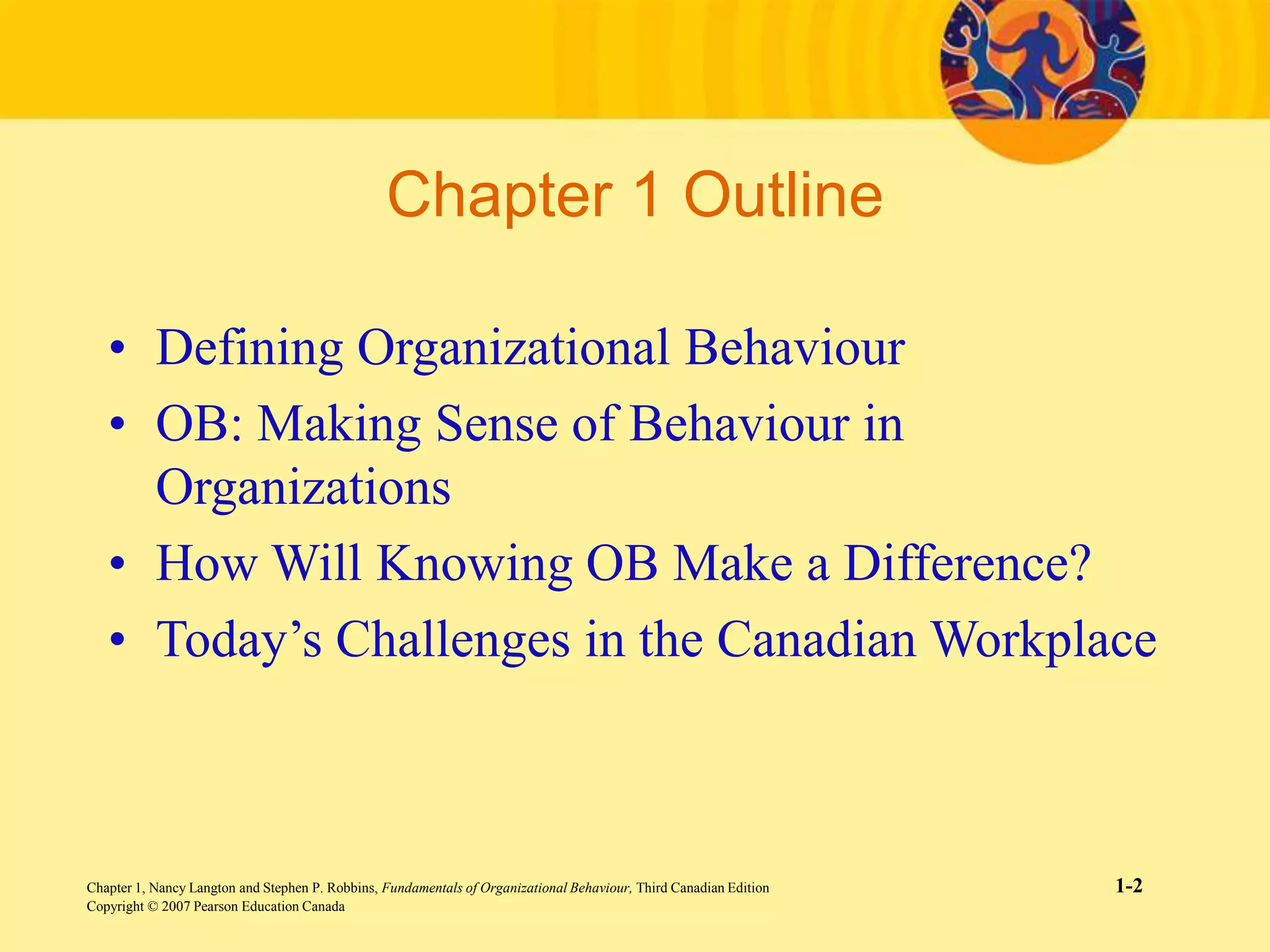 Chapter 1 what is organizational behaviour | PPT