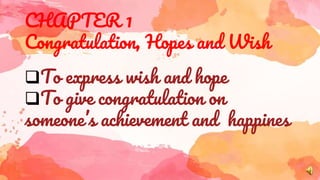 Chapter 1 wish and hope | PPTX
