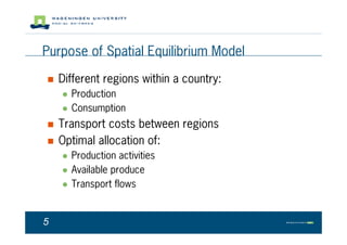 Chapter 10: Spatial Equilibrium Modelling | PDF