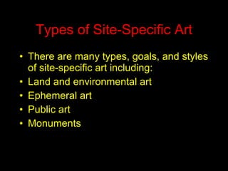Site Specific Art | PPT
