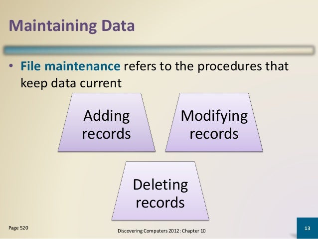 CH10-Managing a Database