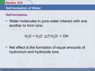 Self Ionization Of Water