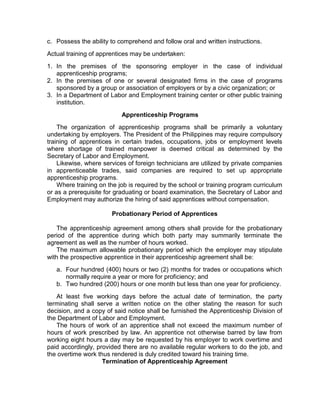 Chapter 10 - Employment ans Security of Tenure | DOCX