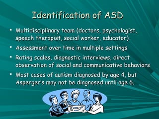 Chapter 10: Autism Spectrum Disorders | PPT