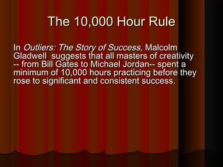 Chapter 10: A Creative Life | PPT