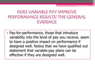 Pay-for-Performance Plan | PPT