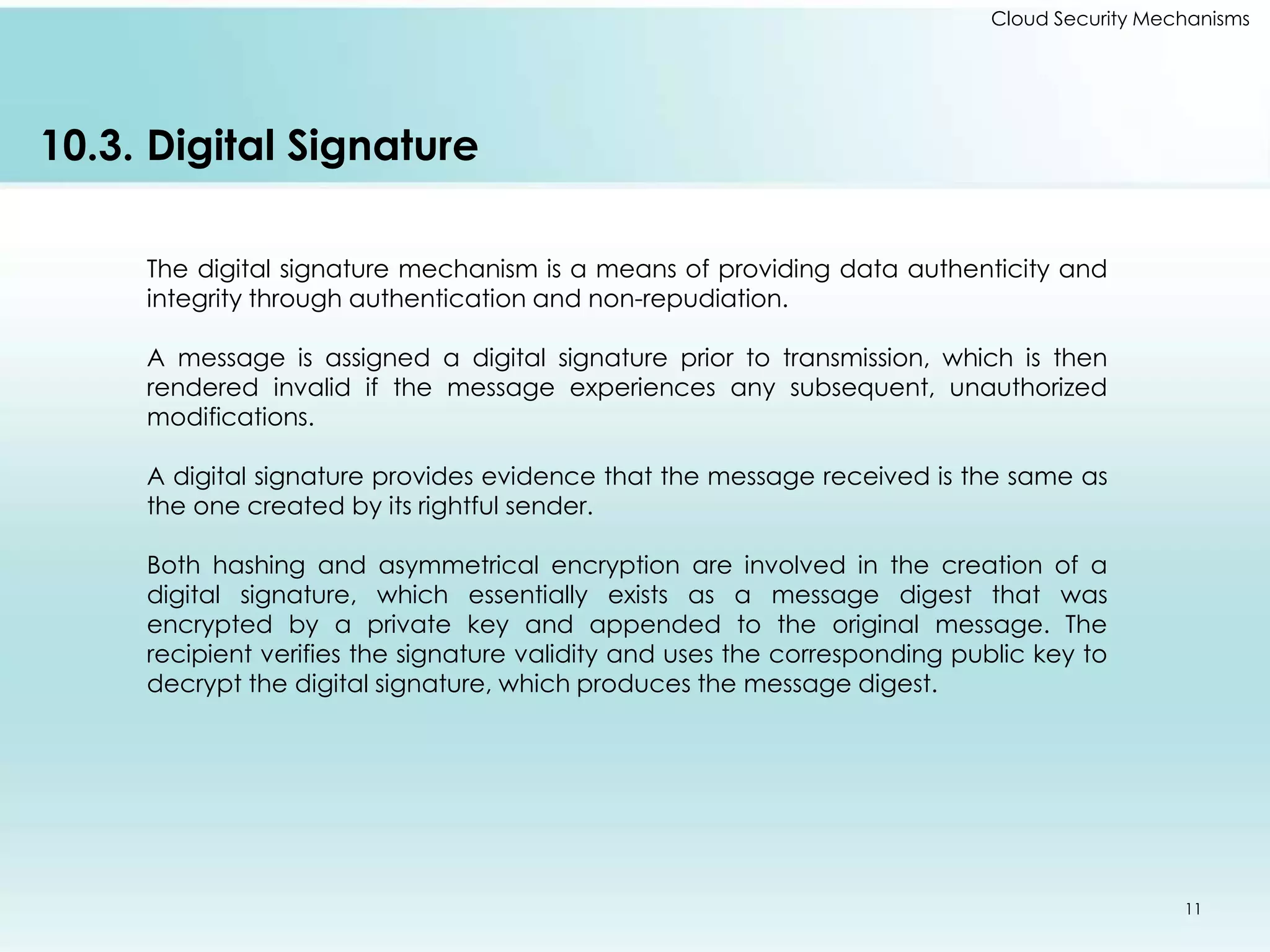 Cloud Security Mechanisms | PPTX