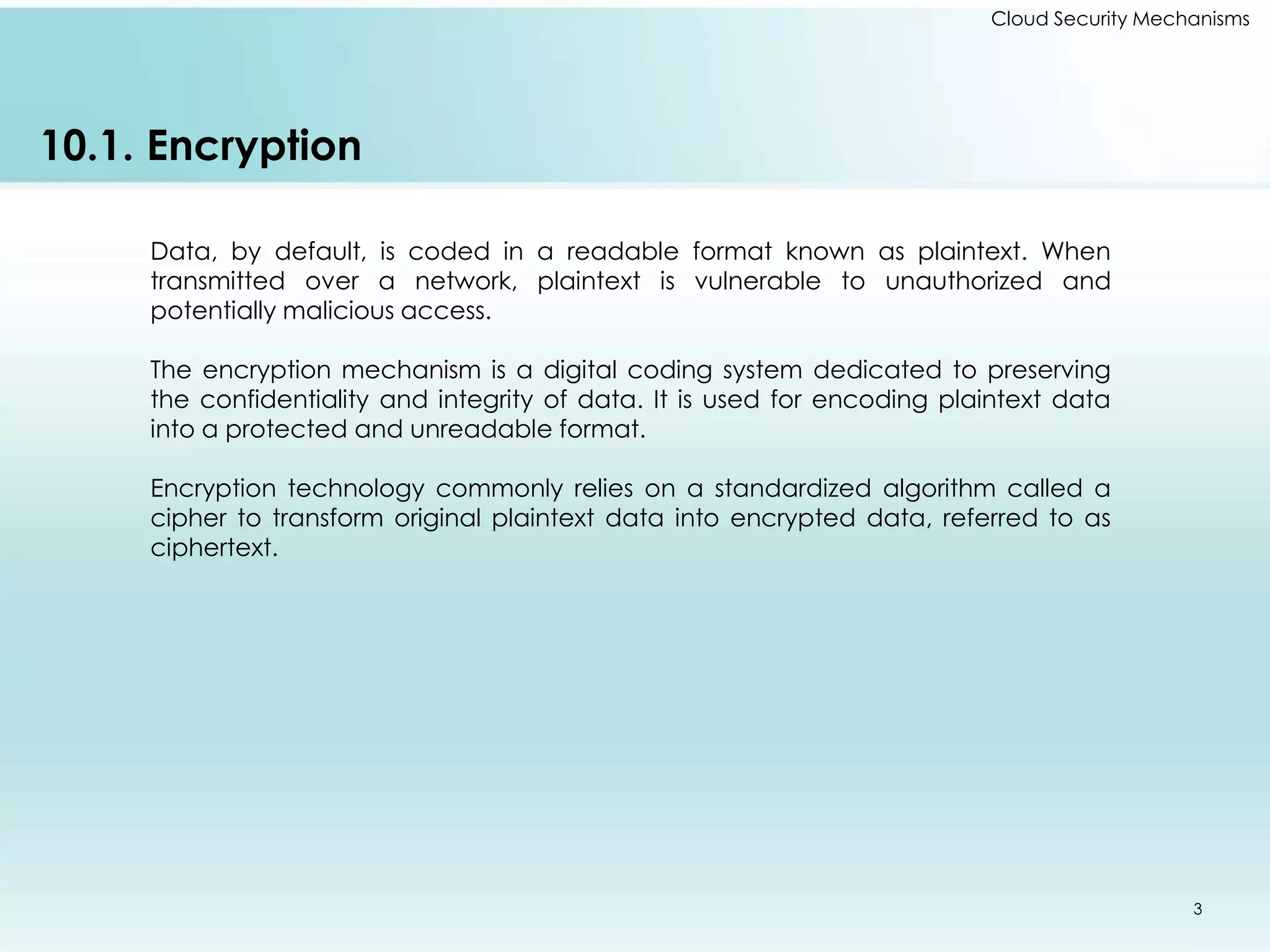 Cloud Security Mechanisms | PPTX