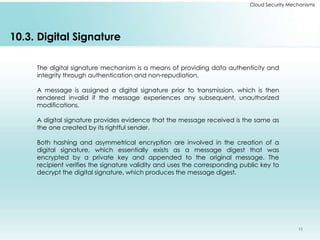 Cloud Security Mechanisms | PPTX