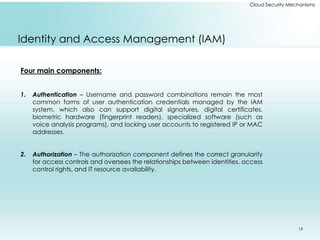 Cloud Security Mechanisms | PPTX