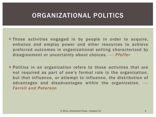 Chapter 10 power,politics and authority | PPT