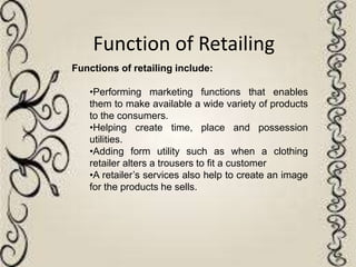 retailing | PPT