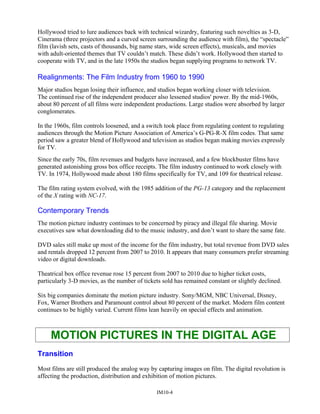C10 - Motion Pictures | PDF