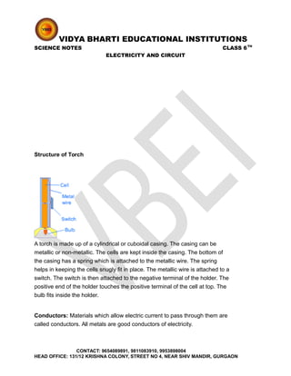 Chapter 10-Electricity and Circuit | PDF