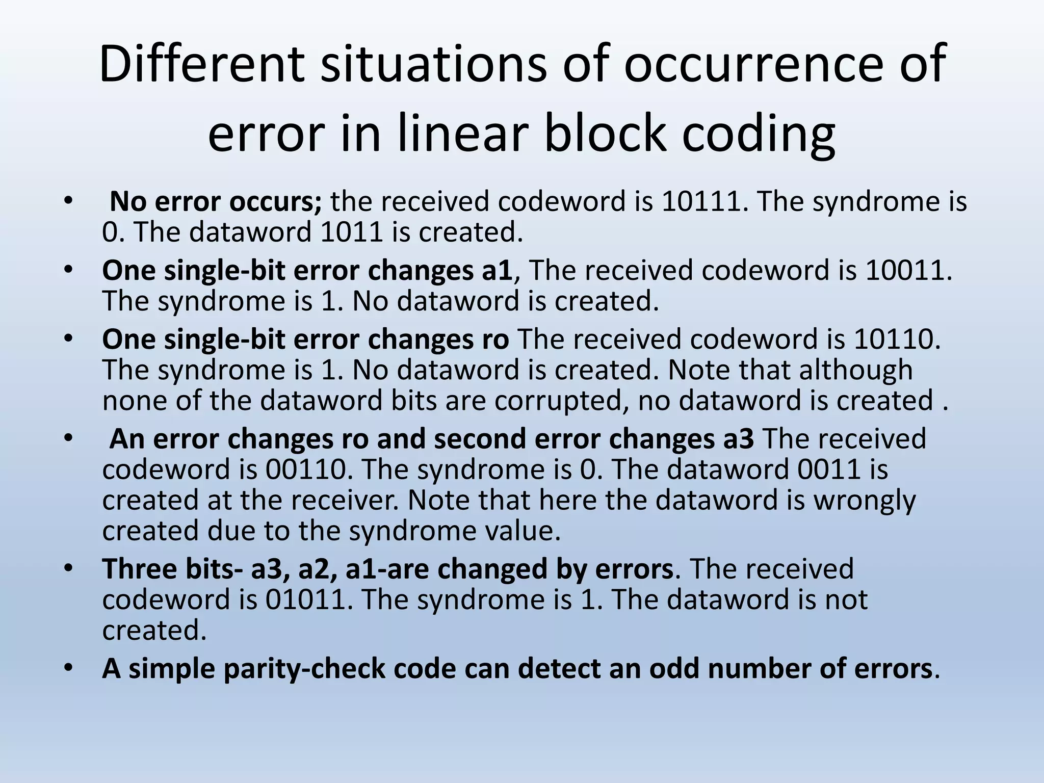 Error Detection And Correction Concepts In Data Communication And 5333