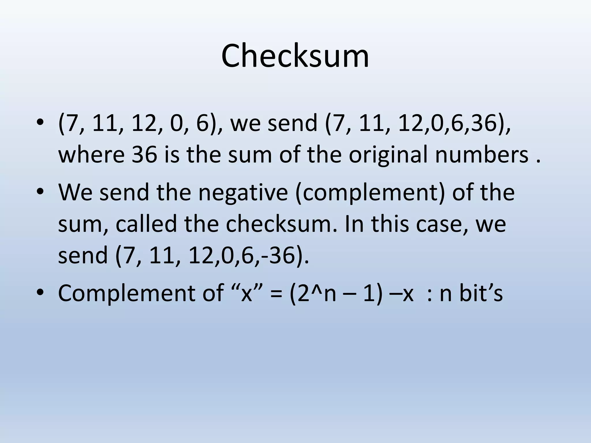 Error Detection And Correction Concepts In Data Communication And 0080