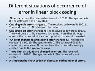Error Detection and correction concepts in Data communication and networks | PPTX