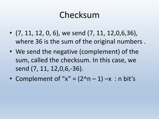 Error Detection and correction concepts in Data communication and ...